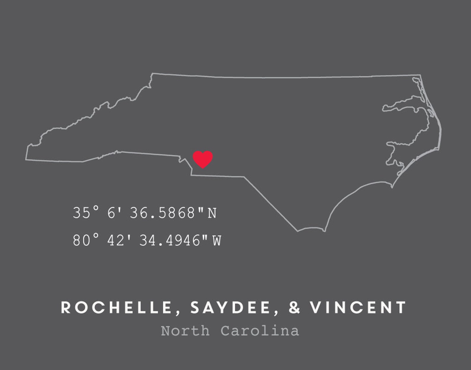 Latitude Longitude Coordinates, Pennsylvania Wall Decor, Coordinates ...