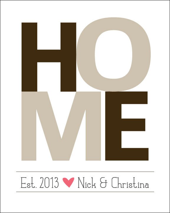Personalized Home Print Housewarming Gift Custom Family Print - Etsy