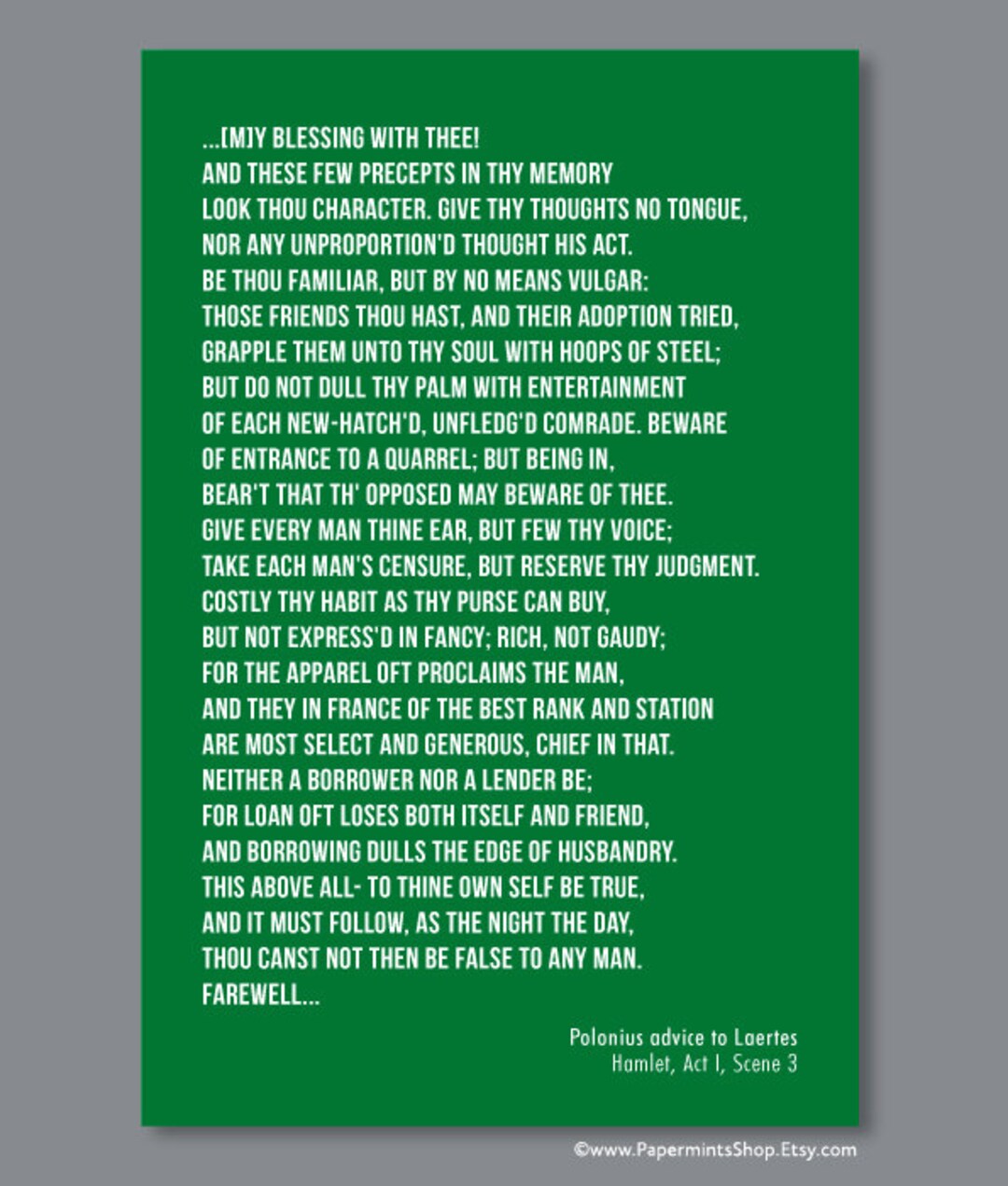 Personalized Poem Print, Custom Poster (poem, Inspirational Quote ...