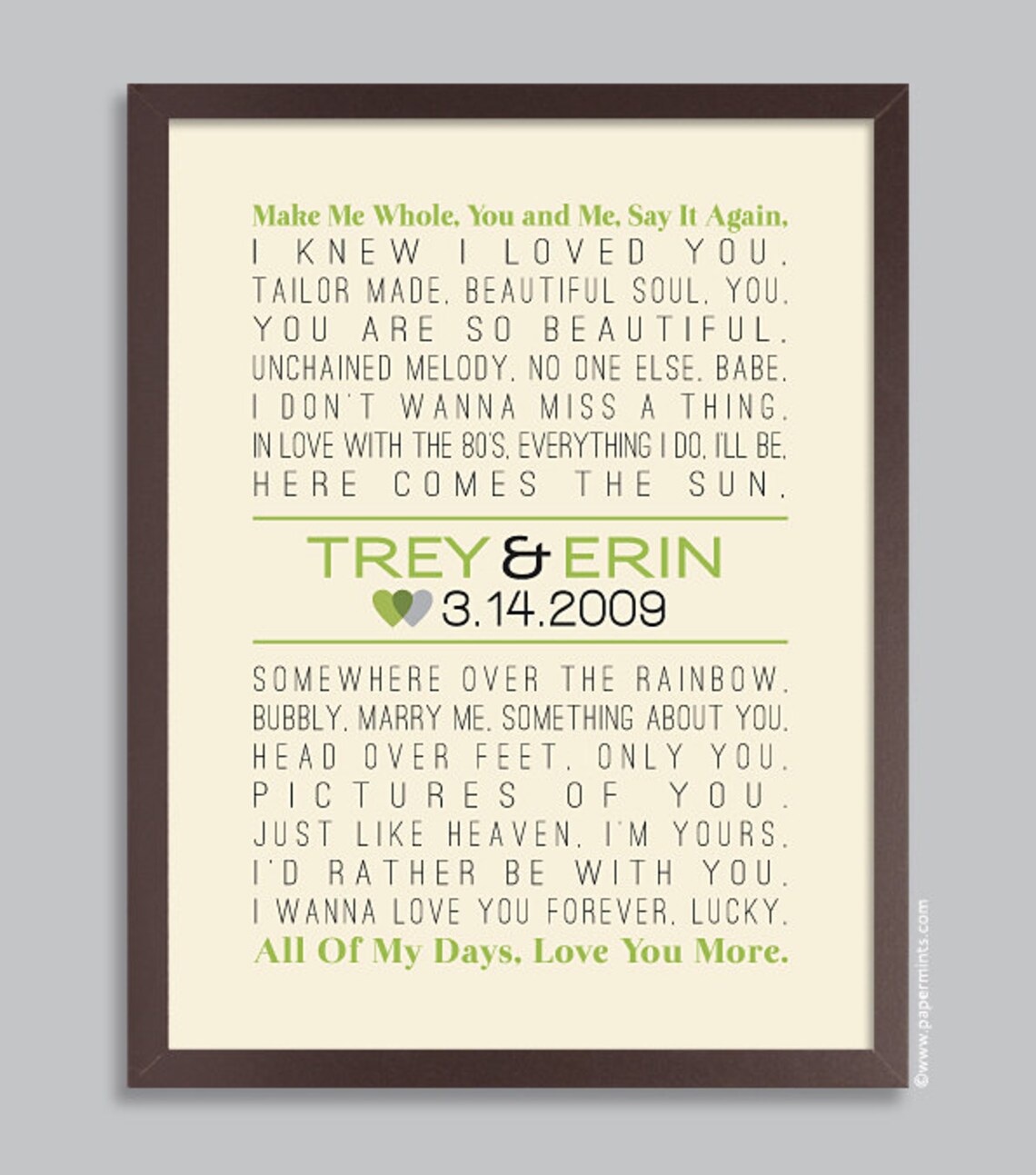 First Dance Lyrics Poster Wedding Song Personalized Wedding - Etsy