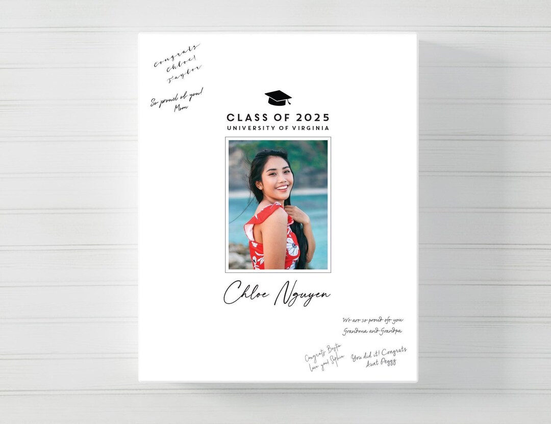 Graduation Guest Book Alternative Class of 2025, Personalized ...