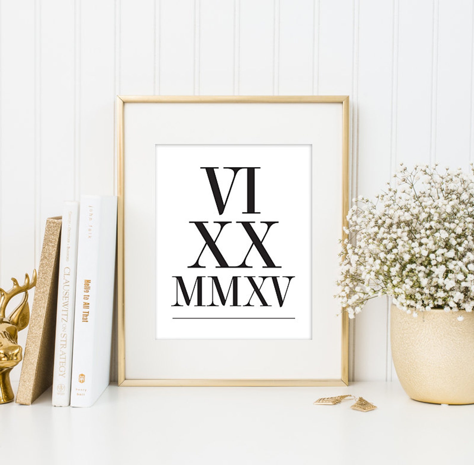 Personalized Anniversary Gift Wedding Date Print Roman Numeral | Etsy