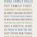 Family Creed, Family Values, Family Name Sign, Personalized Family Rule ...