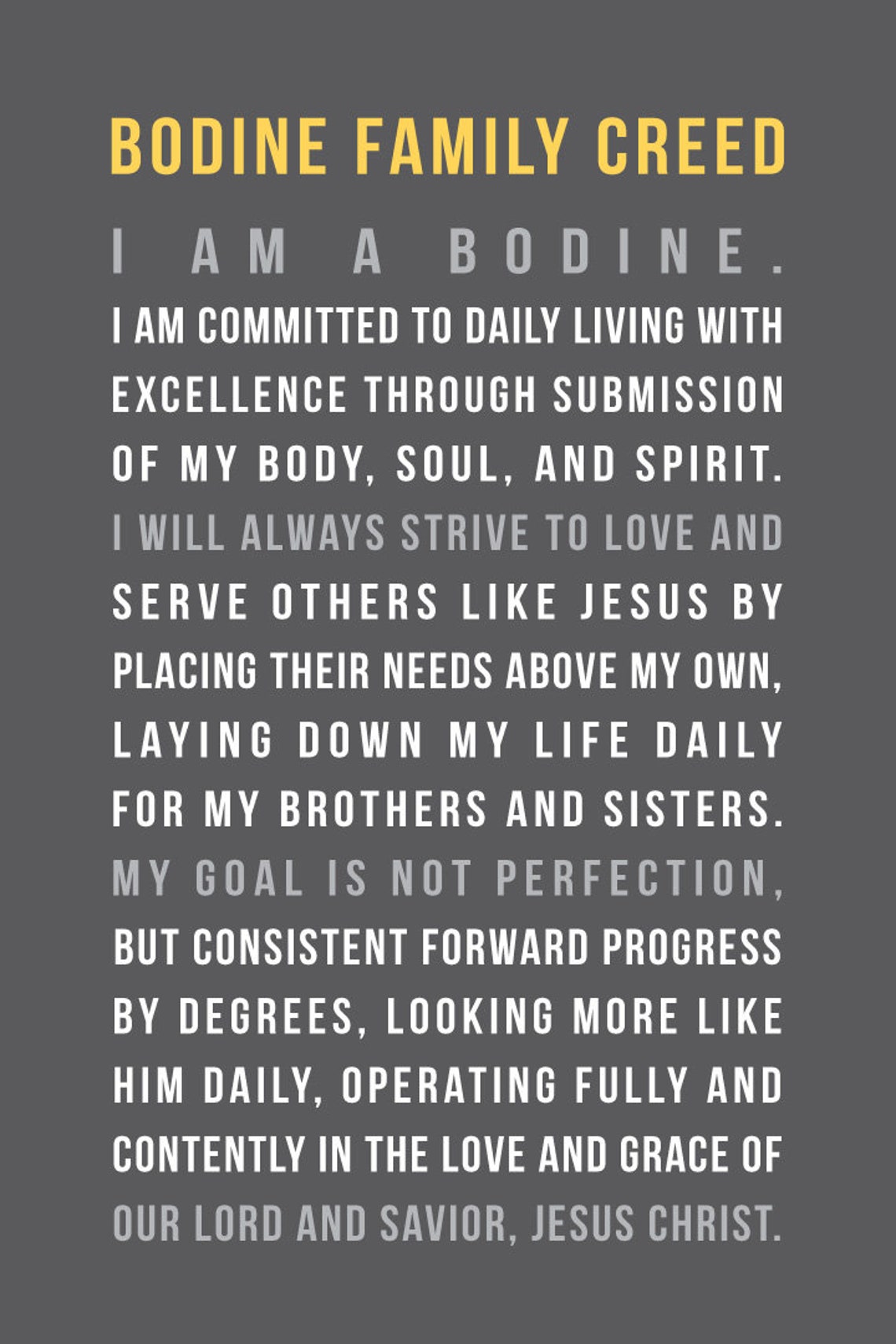 Family Rule Wall Art Christian Family Rules Print Mission - Etsy