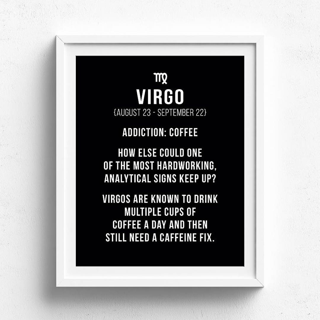 Virgo Gifts, Personalized Horoscope Gift, Virgo Print, Astrology Gifts ...