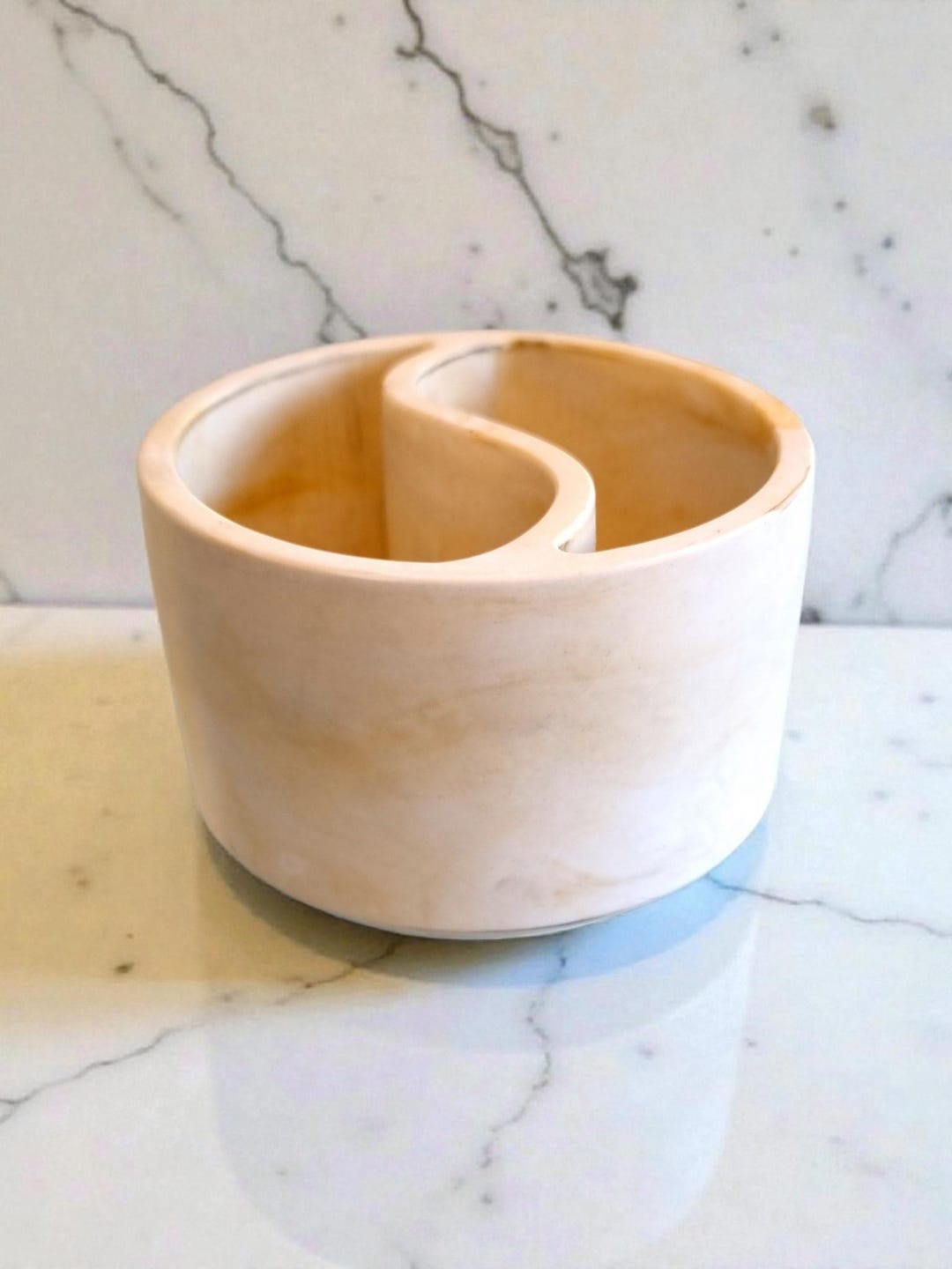 Yin Yang Plaster Container - Jewelry Box, Candle Holder, Plant Pot ...