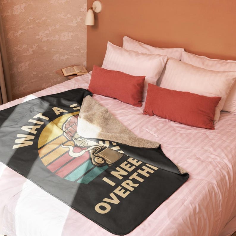 Funny Grumpy Cat Blanket, Retro Overthinking Gift - Etsy