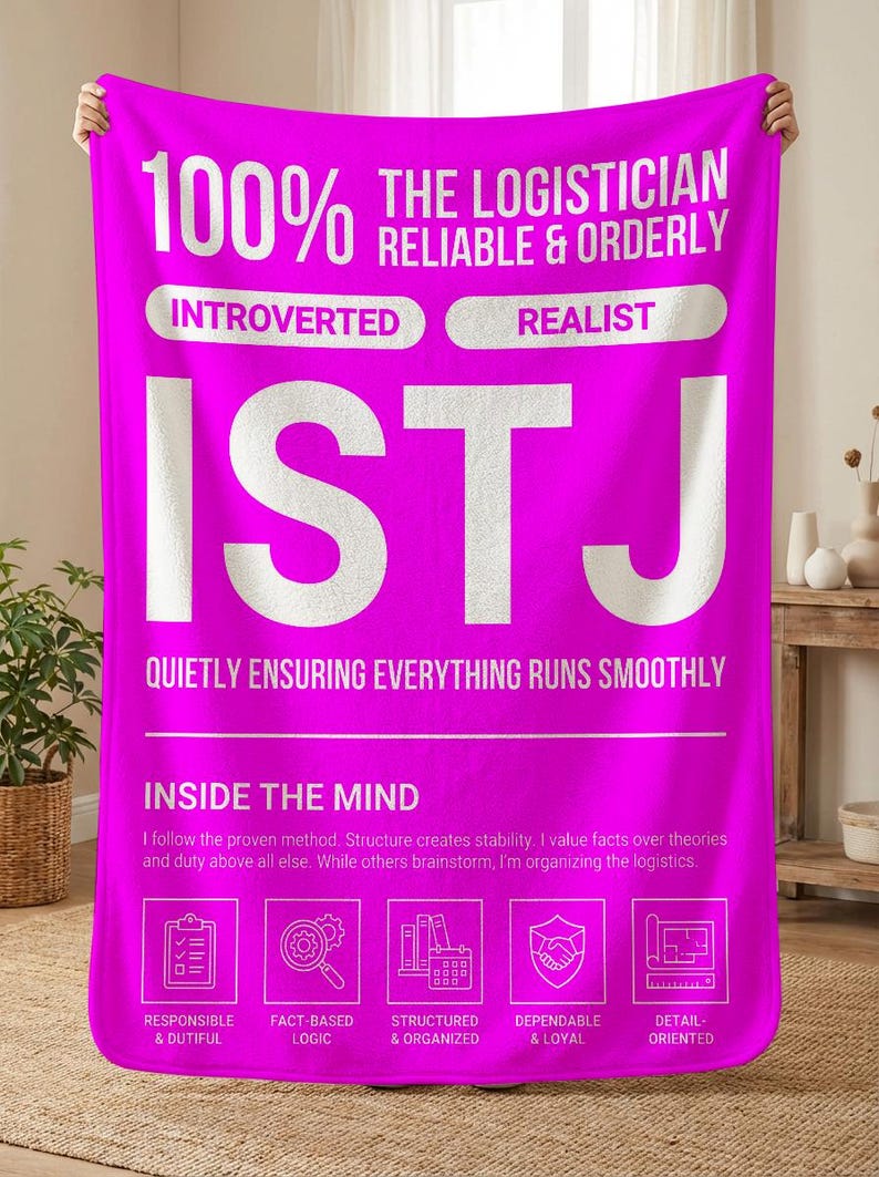ISTJ Personality Blanket, Myers Briggs Throw, MBTI Personality Type ...