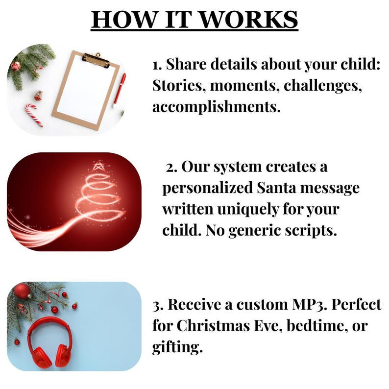 Custom Santa Message for Kids – Personalized Christmas Gift - Etsy