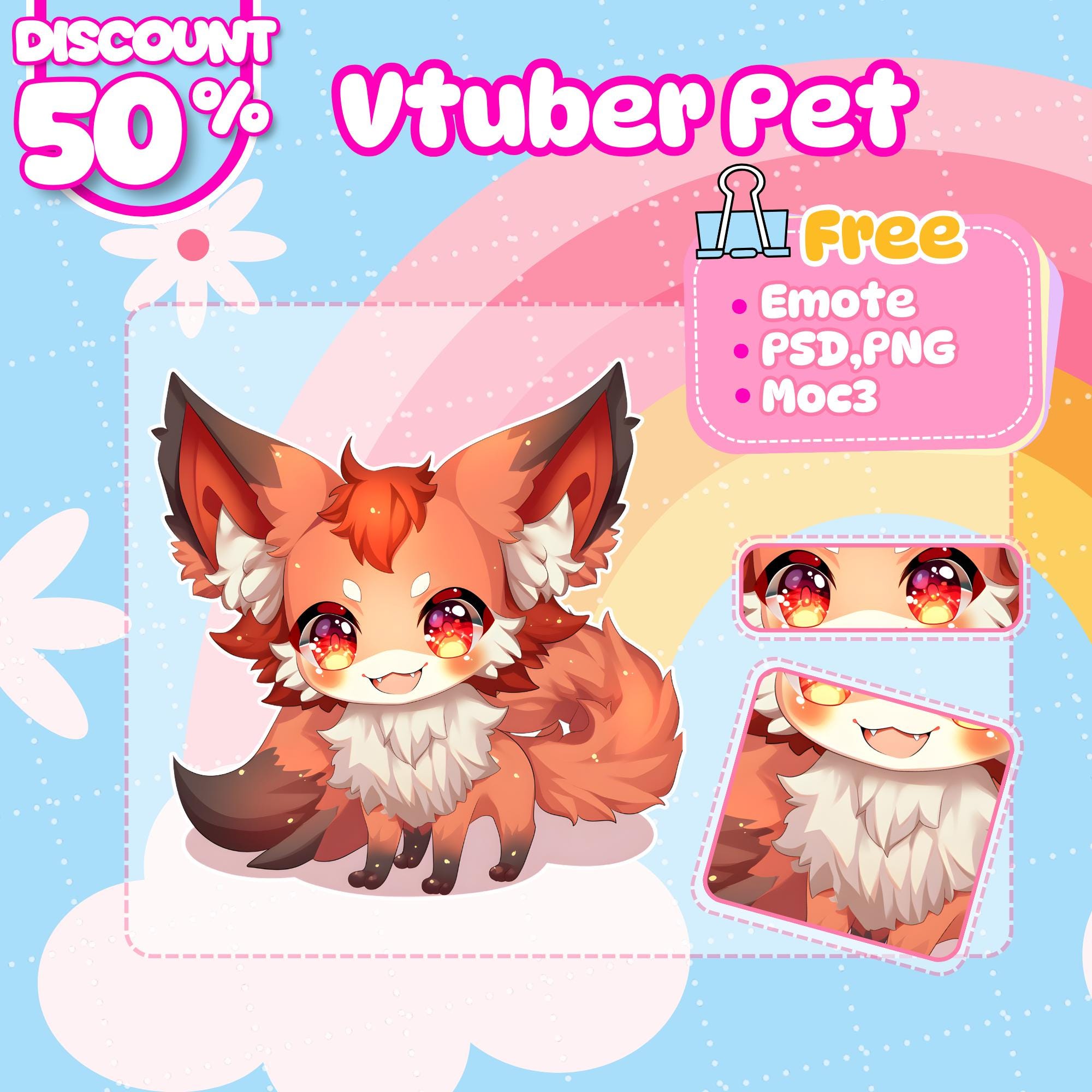 Custom Vtuber Pet | Cute Animated Companion Avatar Commission for ...