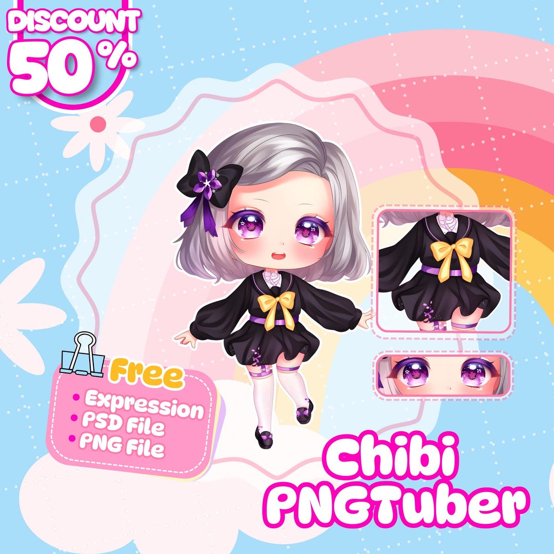 Custom Chibi Pngtuber | Anime Style Avatar | PNG Model | Stream OC - Etsy