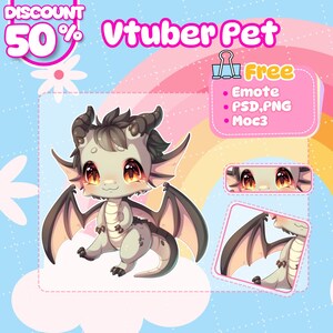Custom Vtuber Pet | Cute Animated Companion Avatar Commission for ...