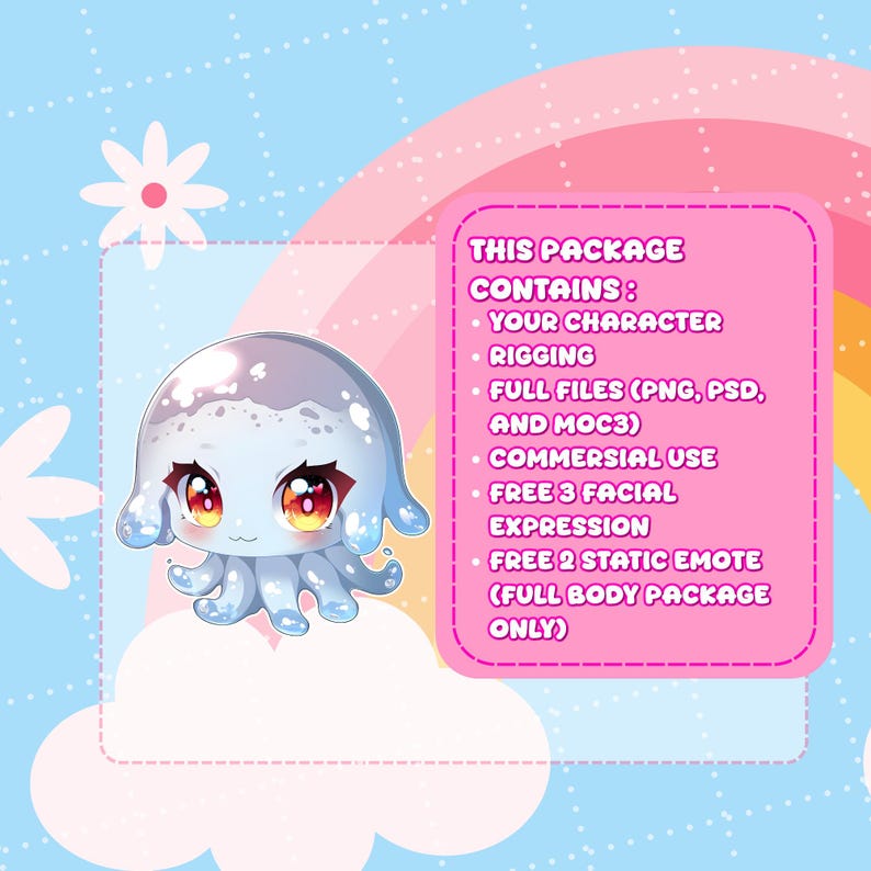 Custom Vtuber Pet | Cute Animated Companion Avatar Commission for ...