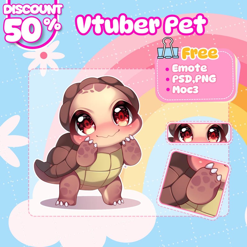 Custom Vtuber Pet | Cute Animated Companion Avatar Commission for ...