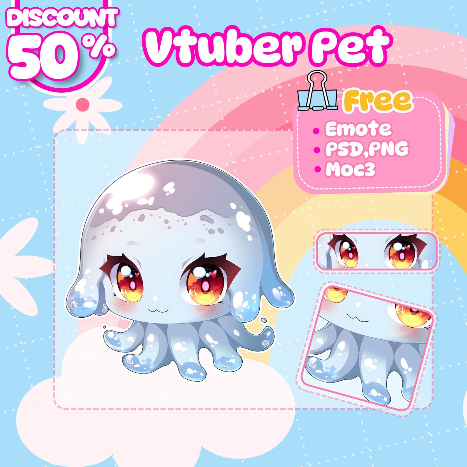 Custom Vtuber Pet | Cute Animated Companion Avatar Commission for ...