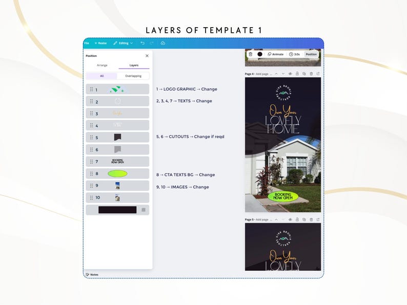 Real Estate Reels Canva Video Templates - Instagram Tiktok Editable ...