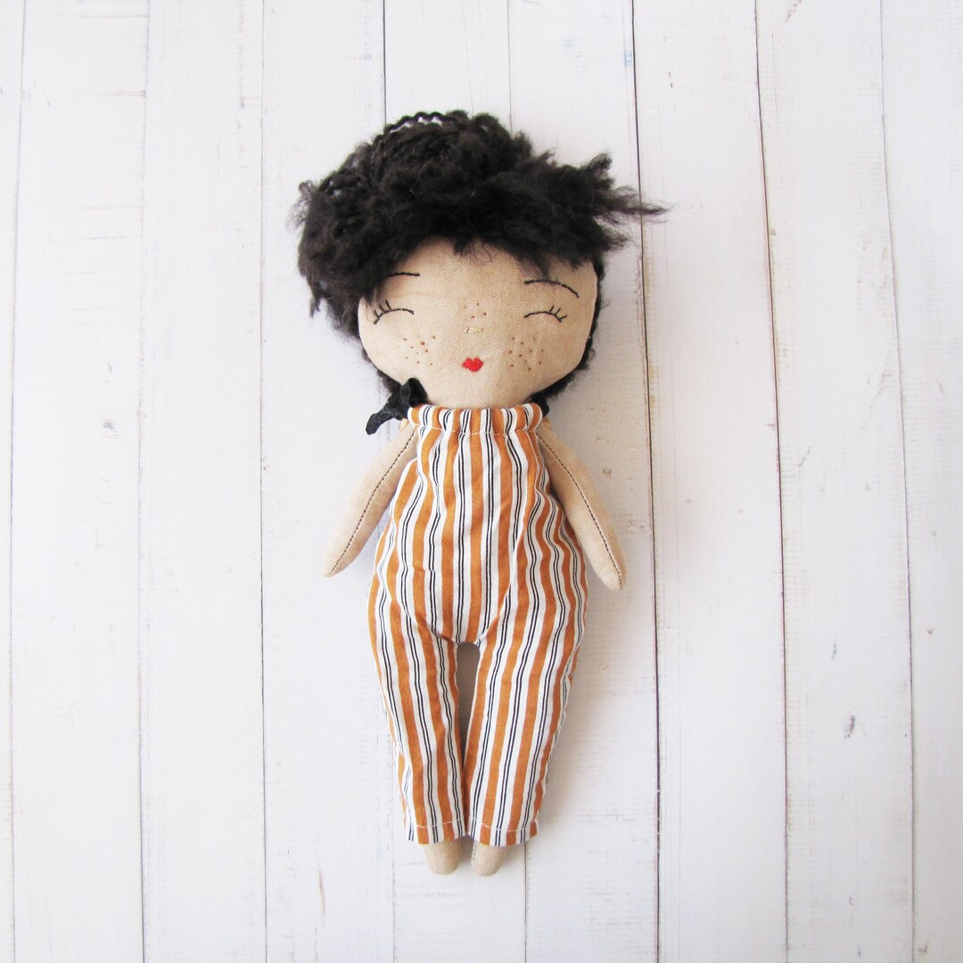 Heirloom Doll Pattern Tutorial for Fabric Doll With Embroidered ...