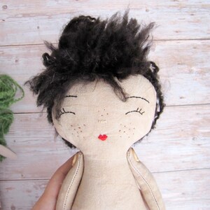 Heirloom Doll Pattern Tutorial for Fabric Doll With Embroidered ...