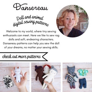 Heirloom Doll Pattern Tutorial for Fabric Doll With Embroidered ...