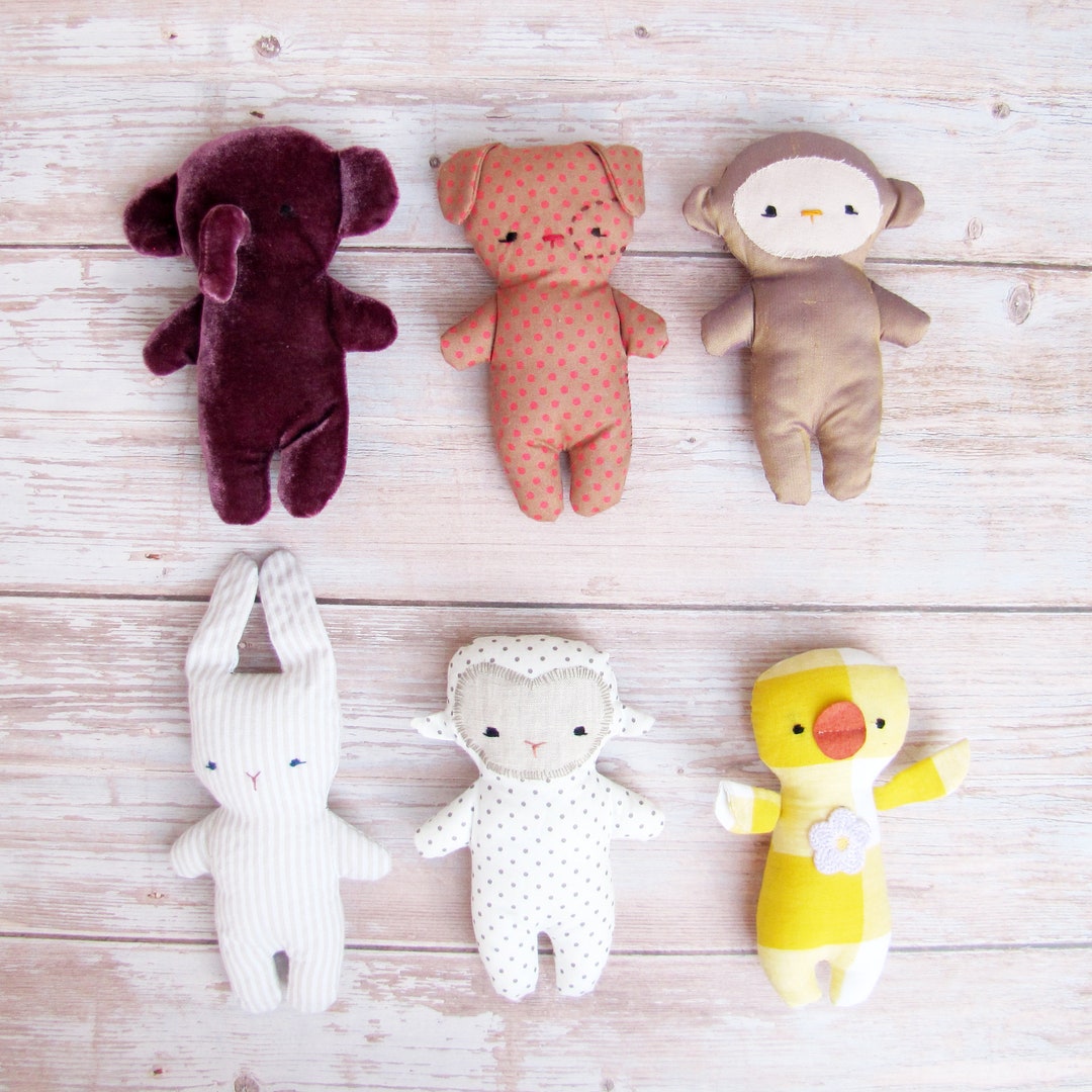 Baby Animal Sewing Pattern Bundle of All the Mini Plushie in Their ...