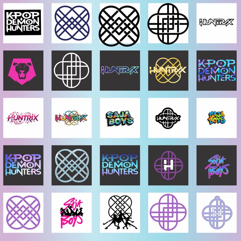 Kpop Demon Hunters Pnglogos , Kpop Idol Group Shirt, Huntrix Png Design ...