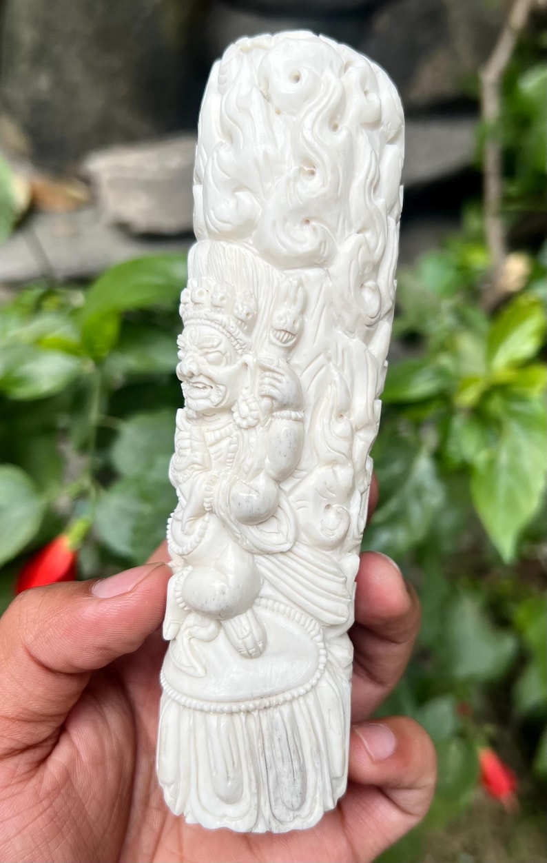 Bhairav Mahakala and Dancing Dakini Deity Vajrayogini on Lotus ...