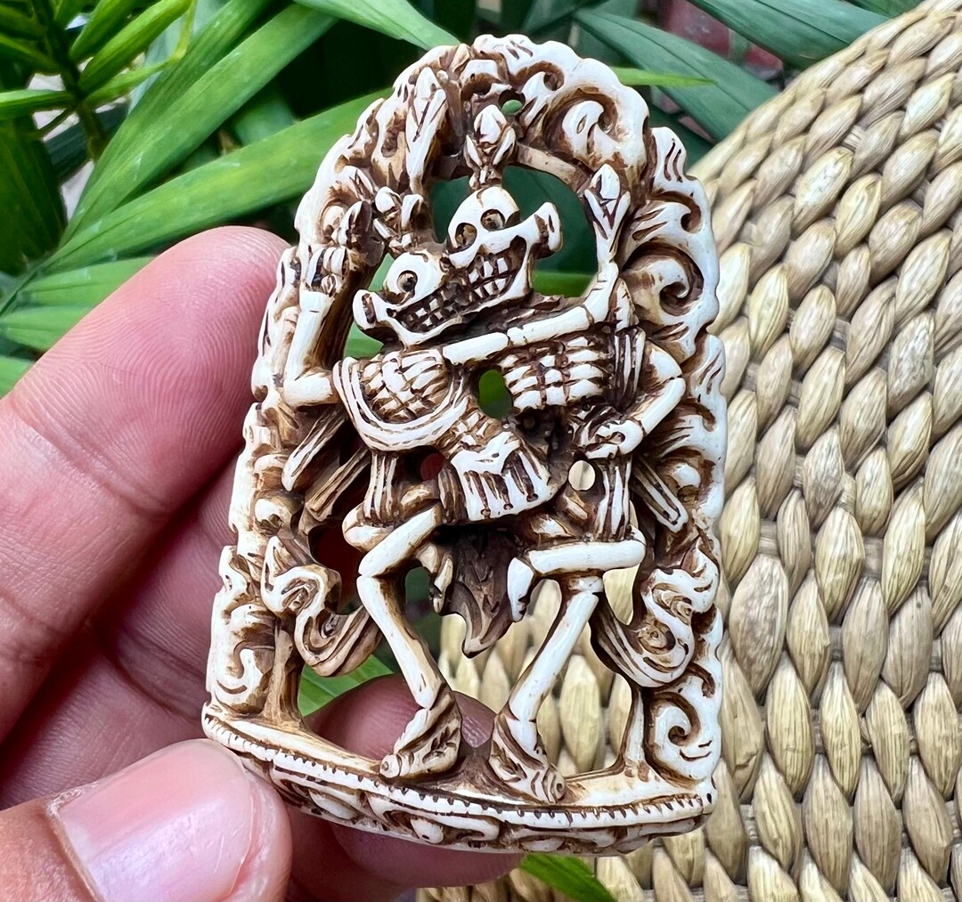 Citipati Deity Hand-carved Bone Sculpture | Himalayan Spiritual Art ...