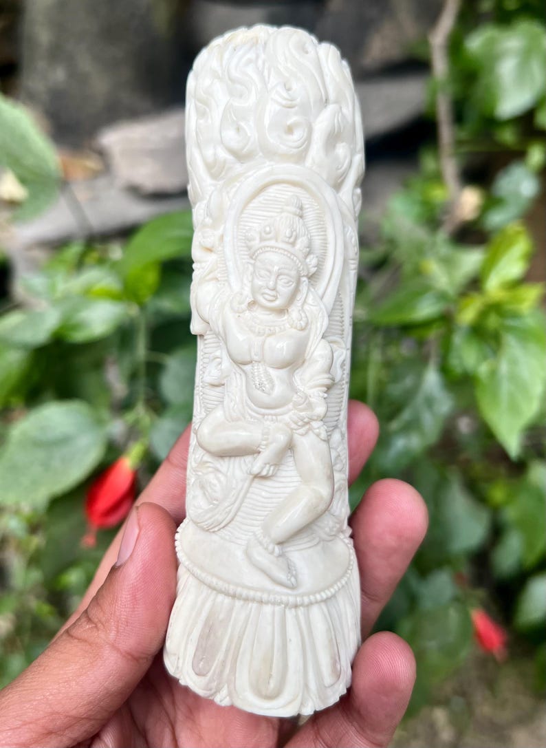 Bhairav Mahakala and Dancing Dakini Deity Vajrayogini on Lotus ...