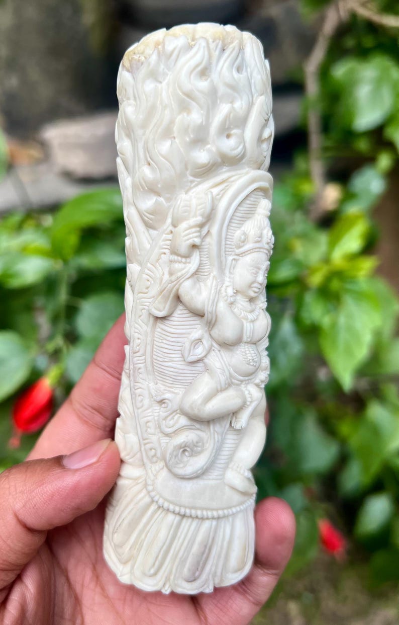 Bhairav Mahakala and Dancing Dakini Deity Vajrayogini on Lotus ...