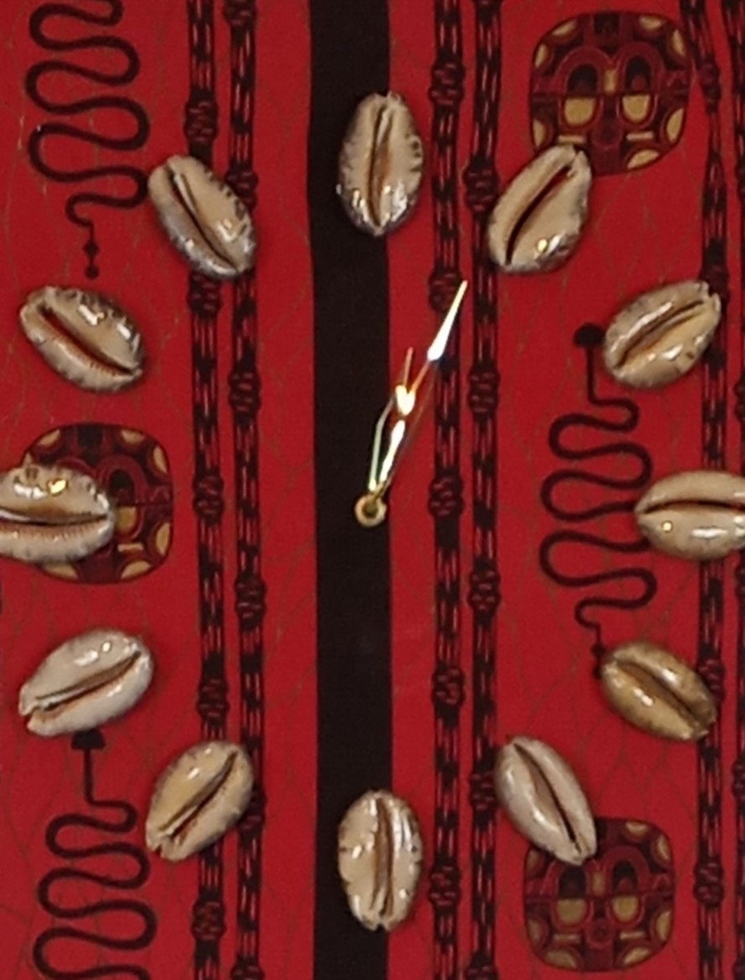 Wall Clock/african Art/african Fabric/boho Bohemian/eclectic ...