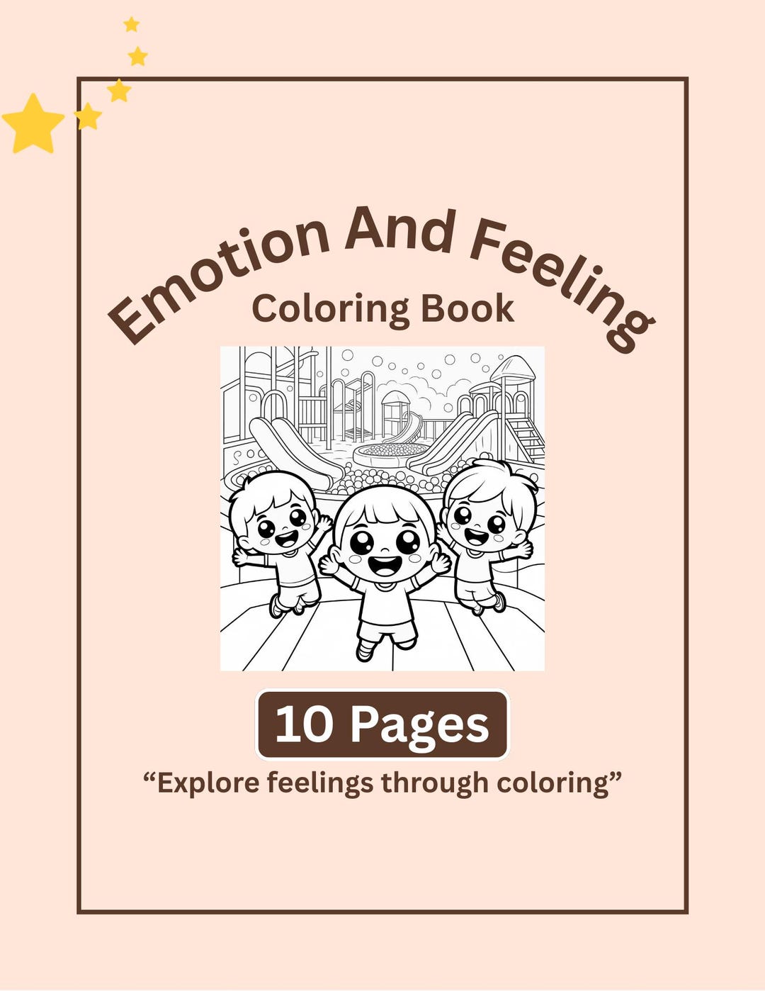Emotions & Feelings Coloring Book for Kids Printable PDF Ages 5–10 - Etsy