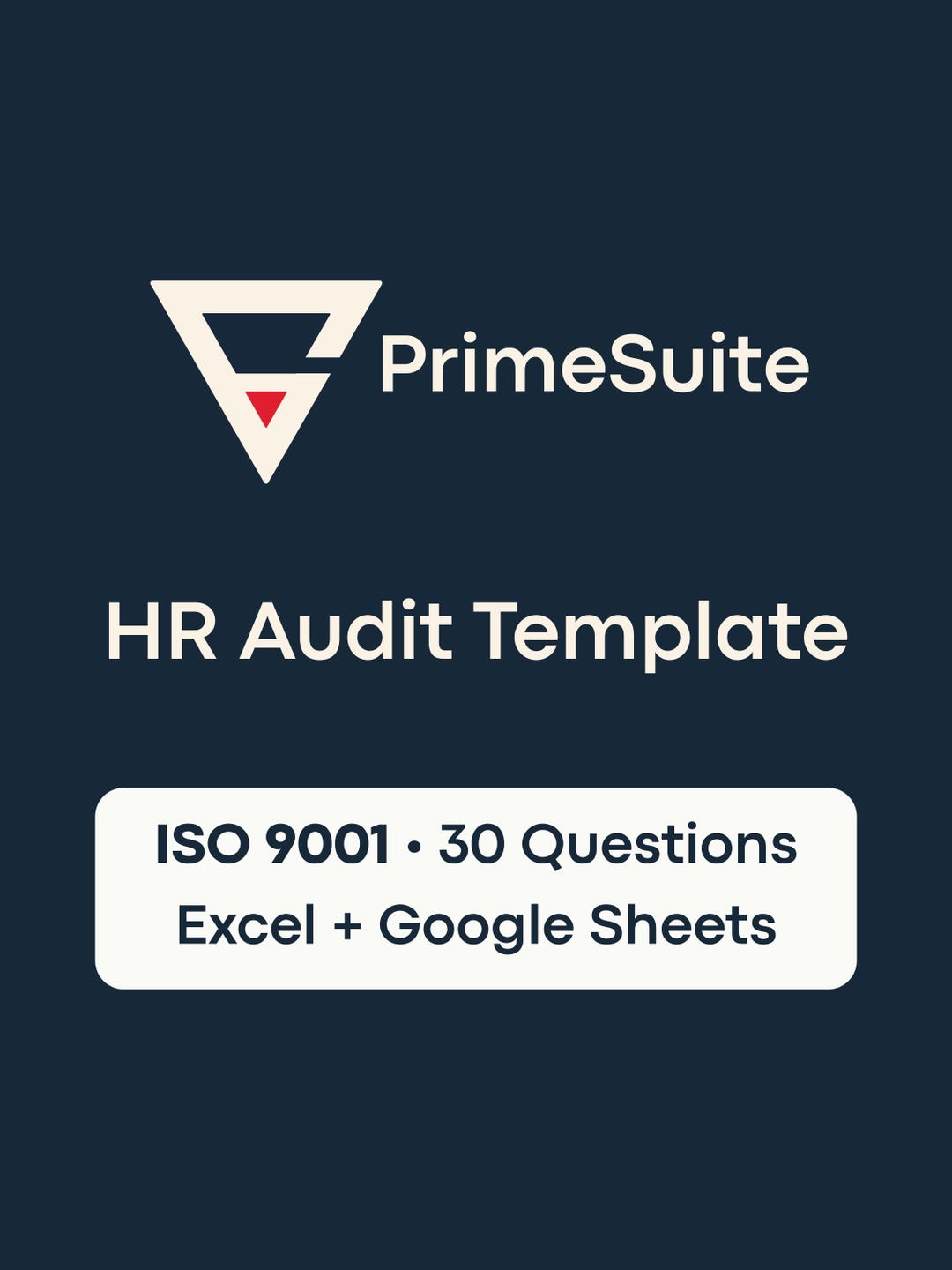 HR Audit Template • ISO 9001 • 30 Questions • Excel + Google Sheets ...