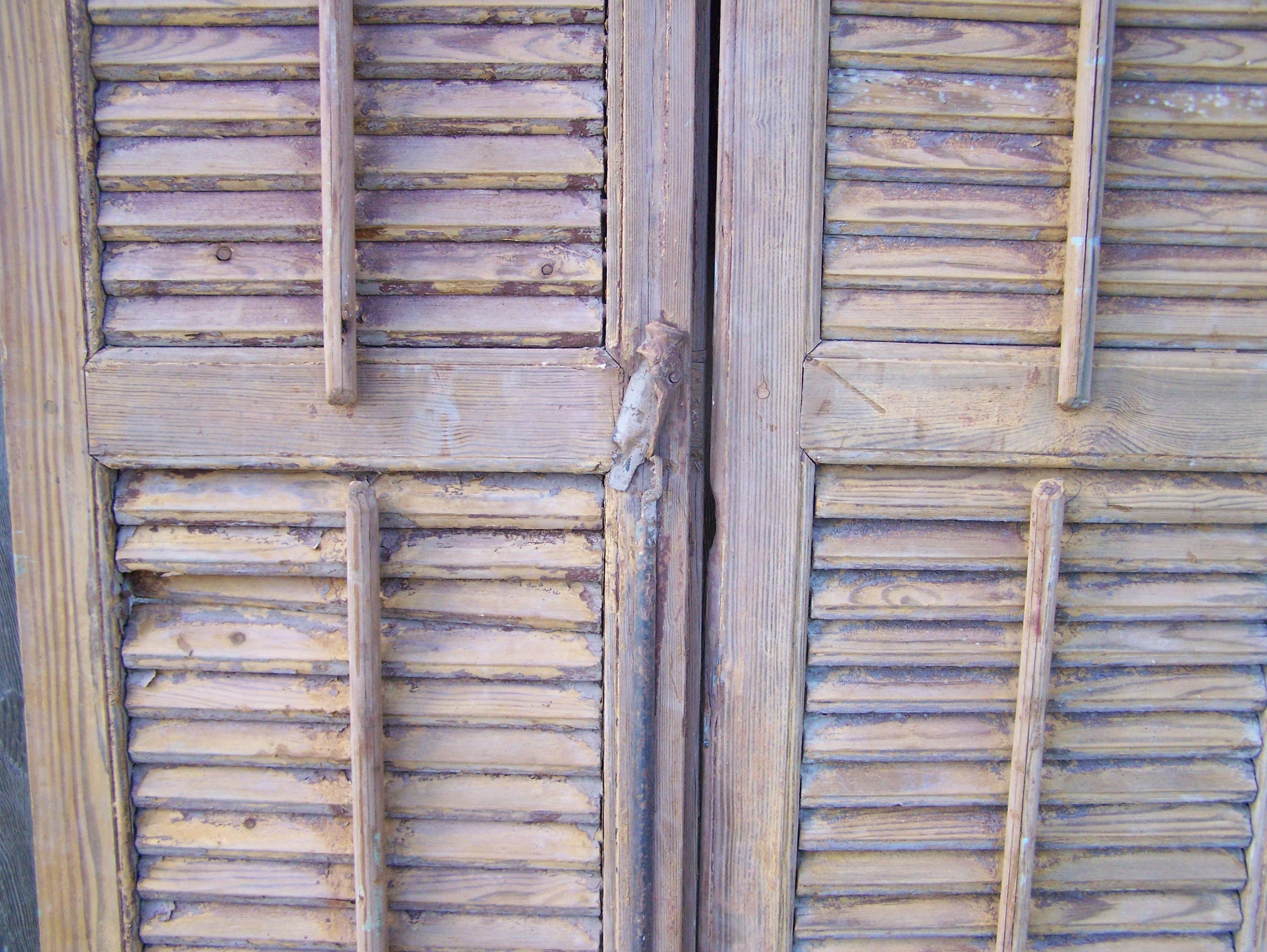 Persianas antiguas persianas de madera de dos paneles | Etsy