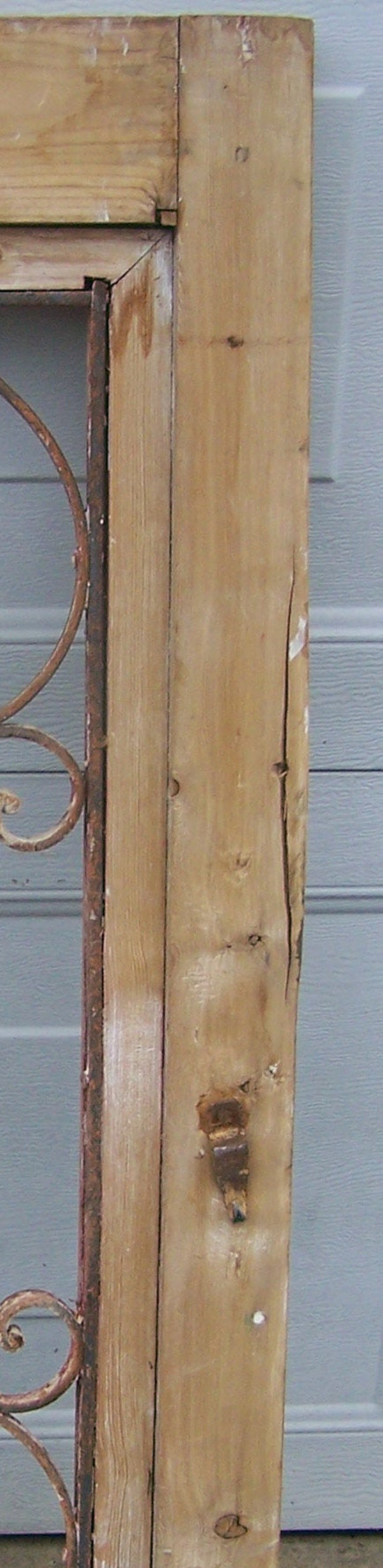 Windowantique Pediment Window With Iron Panelsalvage - Etsy