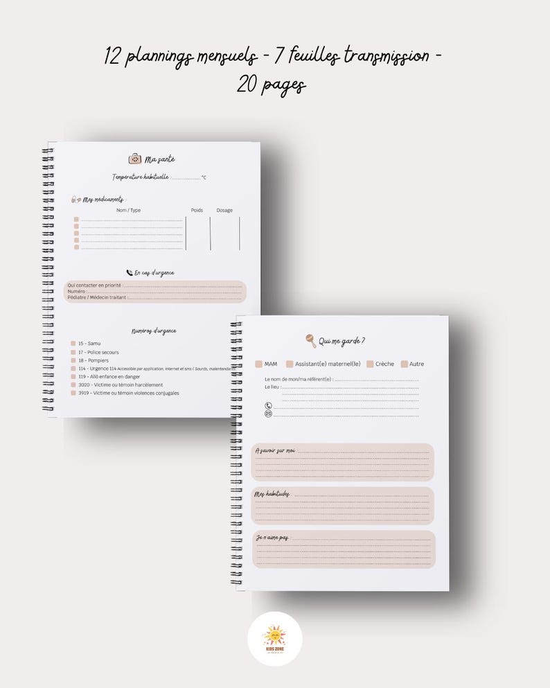 Printable Baby Communication Book (PDF) | Nanny/nursery Handover ...