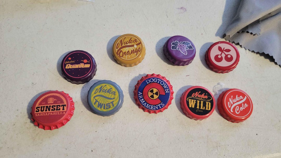 Fallout Nuka Cola Bottle Cap Pins - Etsy Canada