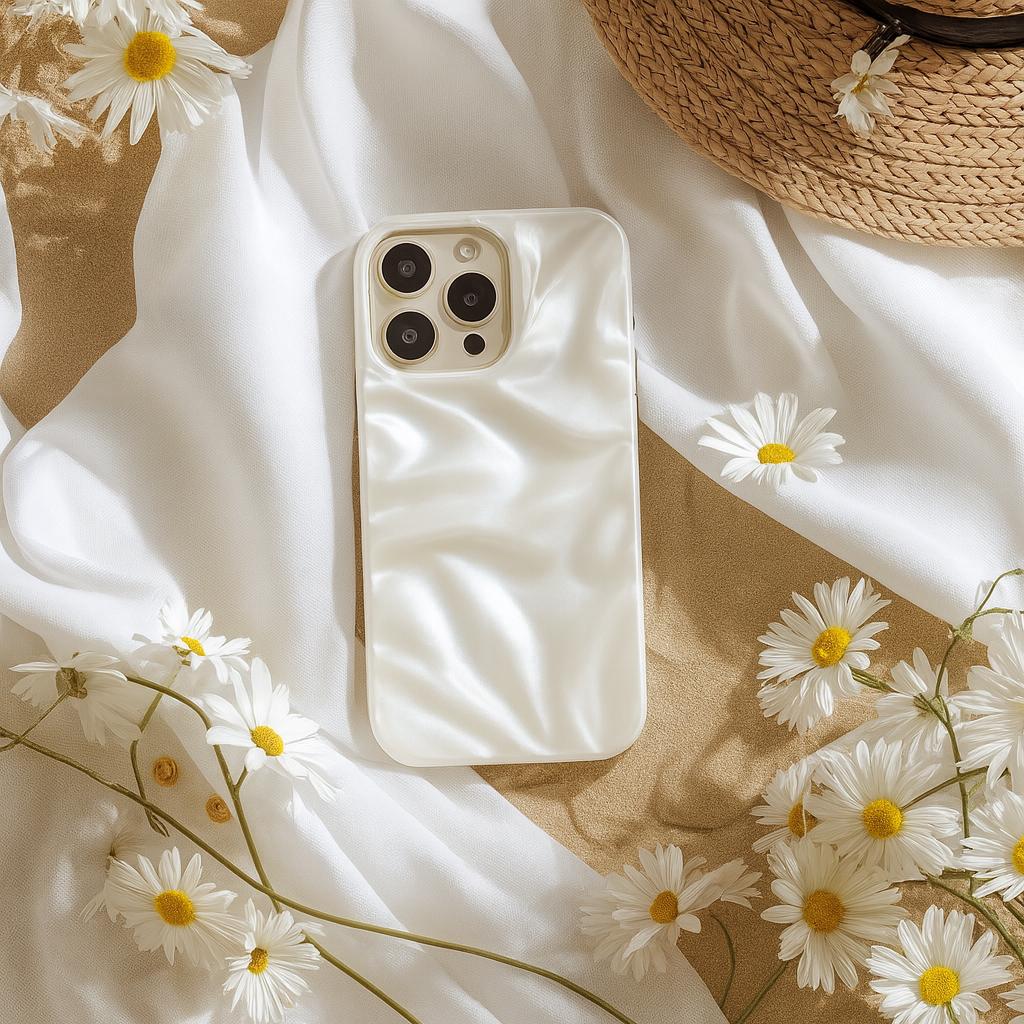 White Pearl Texture Stylish Glossy iPhone Case - Etsy