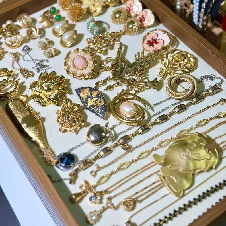 Elegant Gold Jewelry Mystery Box | Rings, Necklaces, Bracelets ...