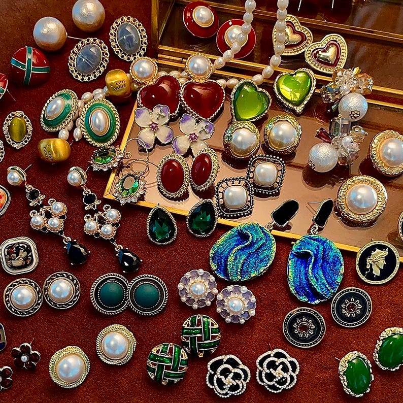 Mystery Jewelry Jar – Vintage Mix of Rings, Necklaces & Bracelets ...