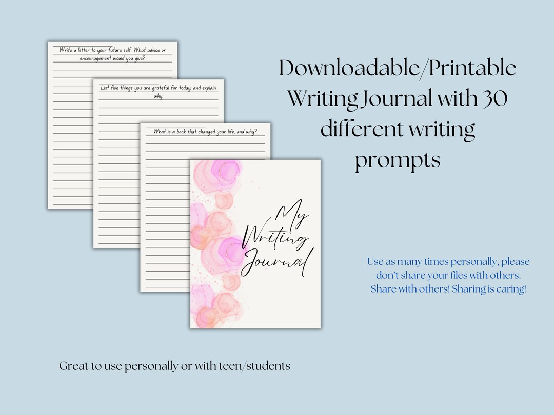 30 Journal Prompts to Inspire Your Writing | Digital Download ...