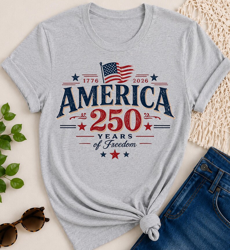 Vintage Patriotic America 250 Years SVG PNG Bundle (digital Download ...