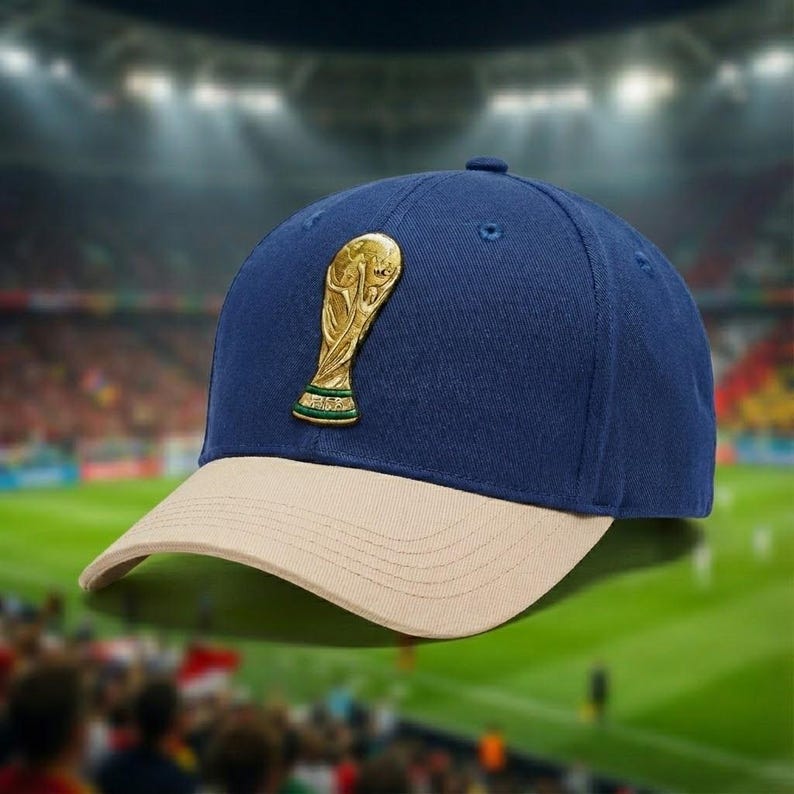 Soccer Baseball Cap World Cup 2026 Trophy Embroidery Football Hat - Etsy