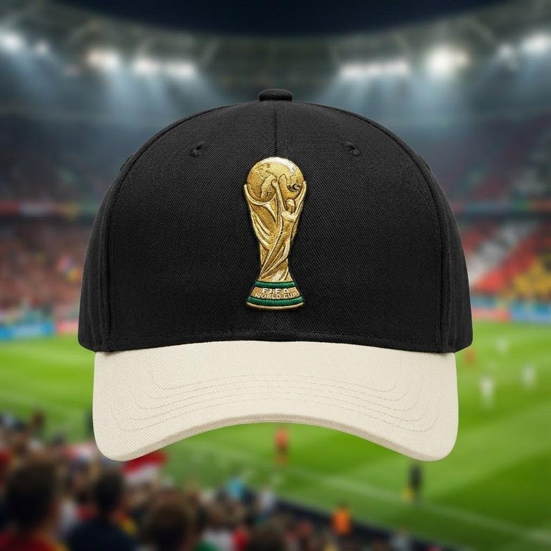 Soccer Baseball Cap World Cup 2026 Trophy Embroidery Football Hat - Etsy