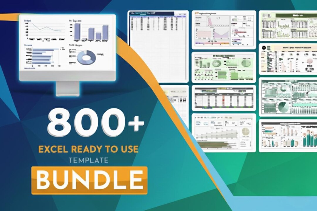 800+ Excel Templates Bundle, Full Course, Shortcut Videos (digital Pack ...