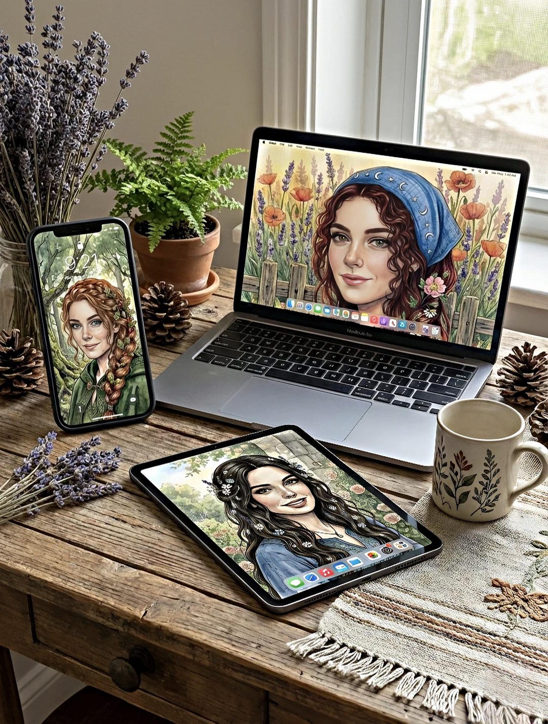 10 Pcs_8k_the Seasonal Muses Digital Art Collection - Etsy