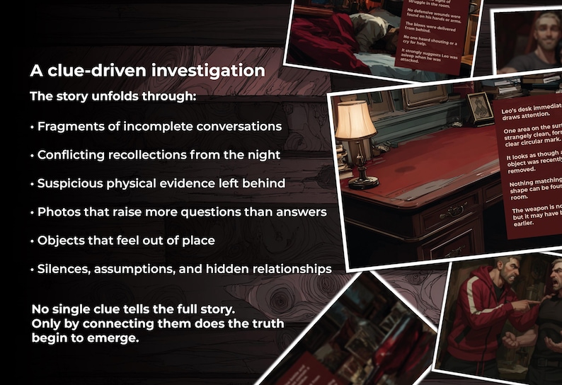 Murder Mystery Game, Detective Game Night Murder Mystery Kit Whodunnit ...