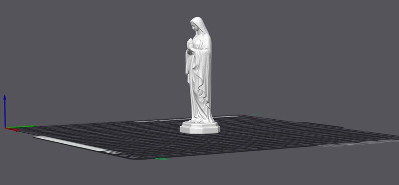 Virgin Mary Statue STL | 3D File for 3D Printer | Religious Decoration ...