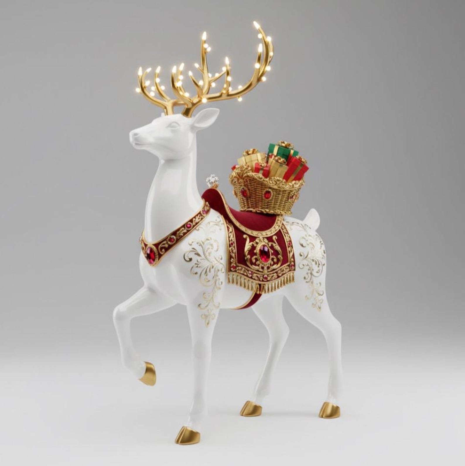 Elegant Christmas Reindeer 3D STL File for 3D Printing - Etsy