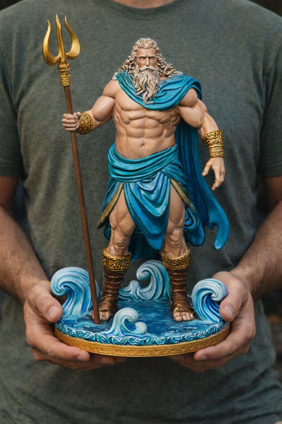 Poseidon STL File | Greek God of the Sea | Greek Mythology Figurine ...
