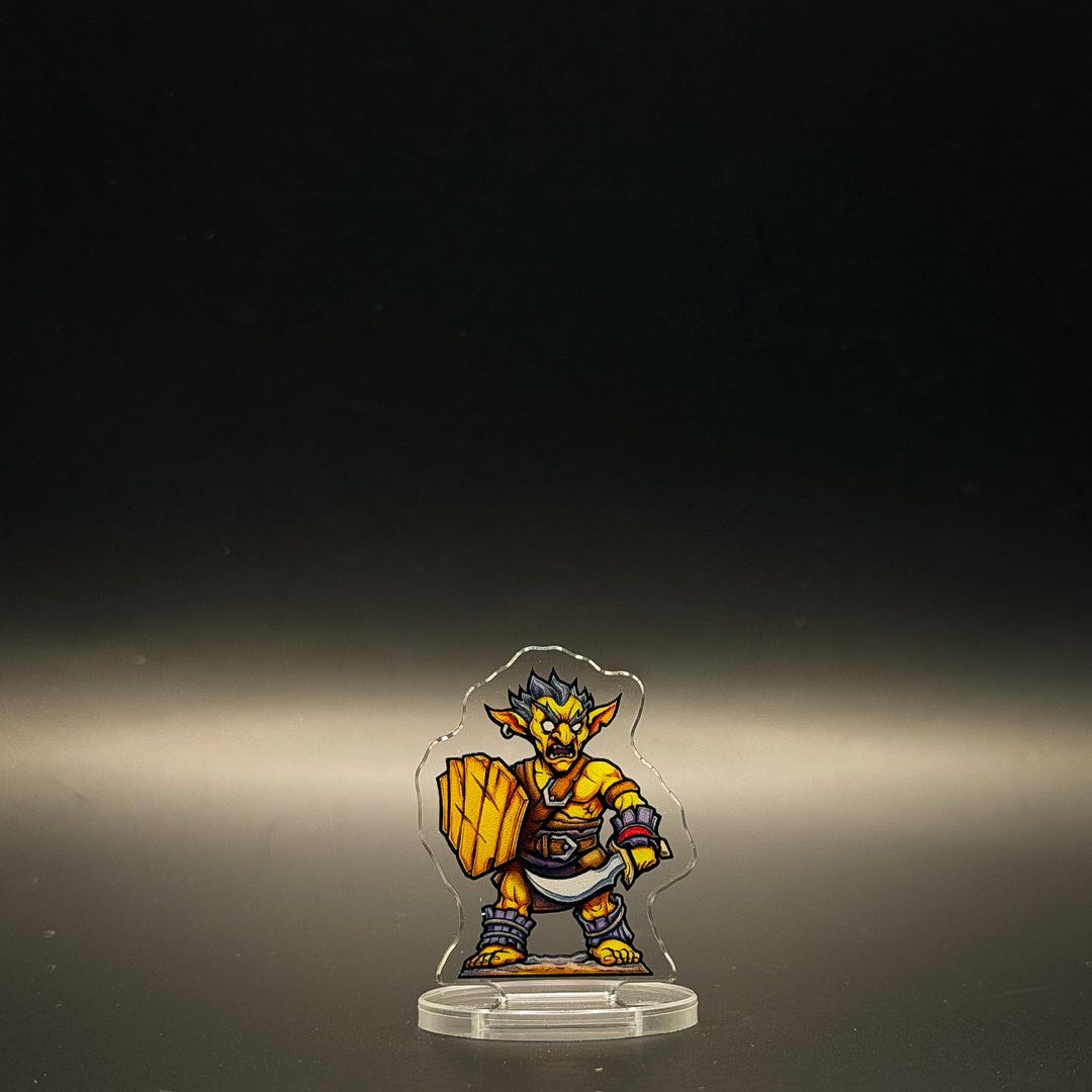 Goblin Warrior Triplet (3 Pieces) | Acrylic Tabletop Standee | Tabletop ...